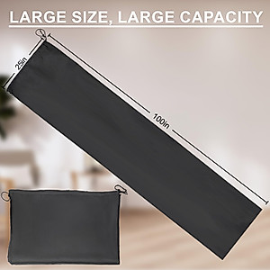 AYIXITIELU Oversized Rug Storage Bag, Heavy Duty Rug Storage Bag with Drawstring - 100''L x 25''W - Fits Rug up to 6'x12', Durable and Waterproof, Streamlined for Moving, Packing, and Shipping