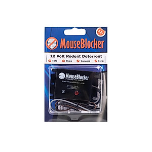 MouseBlocker 12V Ultrasonic Under Hood Mouse and Rodent Deterrent for Your Vehicle