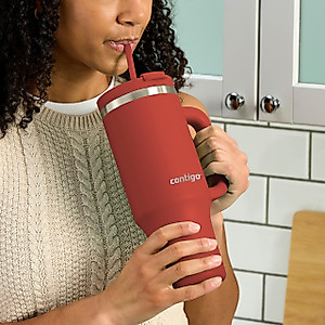 Contigo Streeterville 40oz Tumbler, Stainless Steel Vacuum Insulated, Leak-Proof, Cold for 29 Hours,Goji Berry