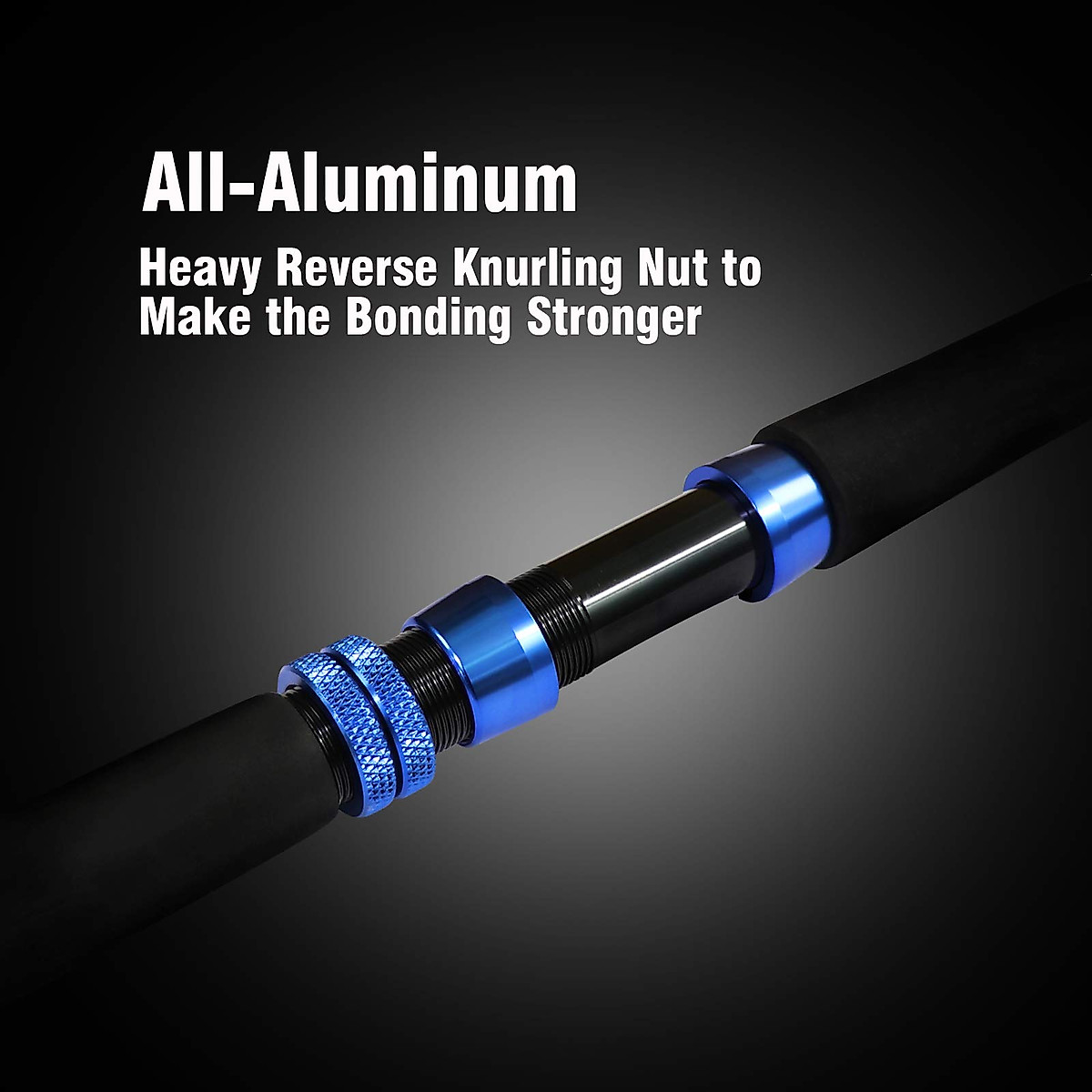 Fiblink 1-Piece Saltwater Offshore Trolling Rod Conventional Boat Rod Roller Fishing Pole(6-Feet, 30-50lb/50-80lb/80-120lb) (50-80-Pound)