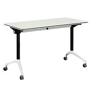 UDHSV Desk Chairs with Wheels,Computer Desk,Gaming Desk,Meeting Office Table Conference Meeting Seminar Table 1 Piece,White (47.2×23.6×29.5in)