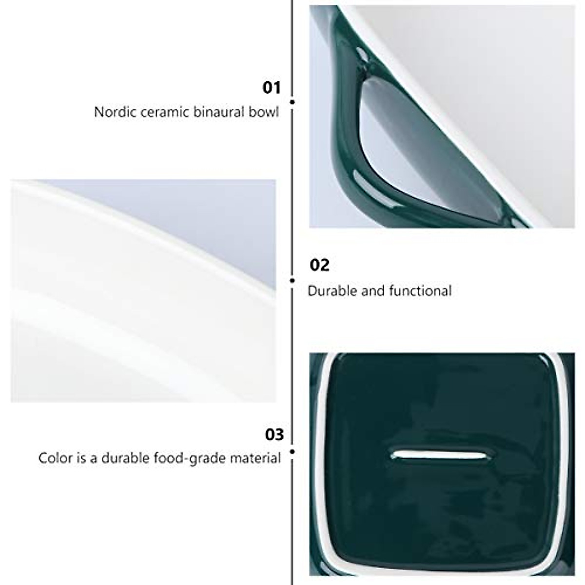 Ceramic Bread Pan Ceramic Cooking Dish Nordic Binaural Cake Dessert Bread Baking Pan with Cover Lid Micro Oven Square Plate Tray for Home Kitchen Shop Red Ceramic Loaf Pan