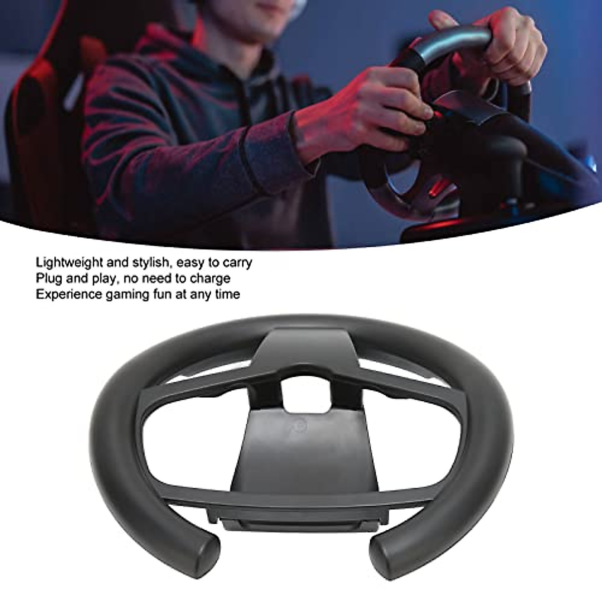 Racing Game Controller Portable Steering Handle Precise Cut Prevent Slip Flexible for Game Console