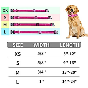 AirTag Dog Collar for Small Medium Large Dogs, Animire Soft Neoprene Padded Pet Cat Collar, Nylon Puppy Collar with Silicone Air Tag Case Holder Accessories, 9''-16'' Neck