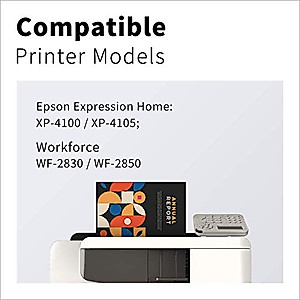 LemeroUtrust Remanufactured Ink Cartridge Replacement for Epson 212 212XL T212XL T212 use with Epson Expression Home XP-4100 XP-4105 Workforce WF-2850 WF-2830 (Black, 2-Pack)