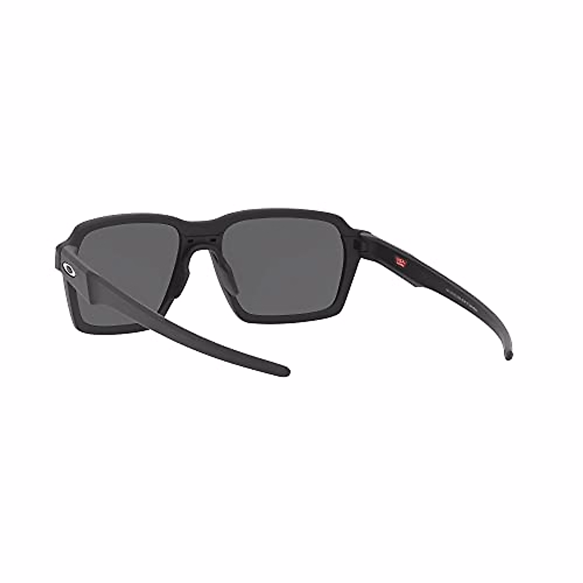 Oakley Men's OO4143 Parlay Rectangular Sunglasses, Matte Black/Prizm Black Polarized, 58 mm
