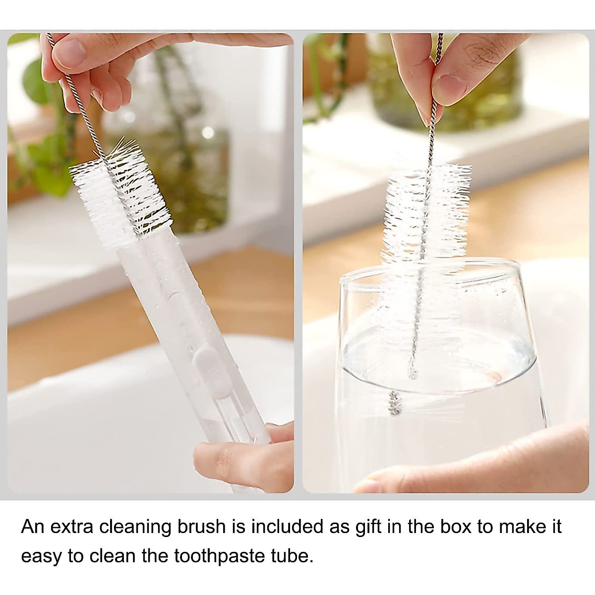 FSEN Portable Travel Toothbrush， 3 in 1 with Travel Case and Extra Soft Bristles and Built-in Refillable Toothpaste Tube kit,Camping Travel Essential Accessories