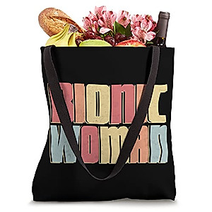 Bionic Woman Broken Hip Leg Arm Surgery Titanium Parts Tote Bag