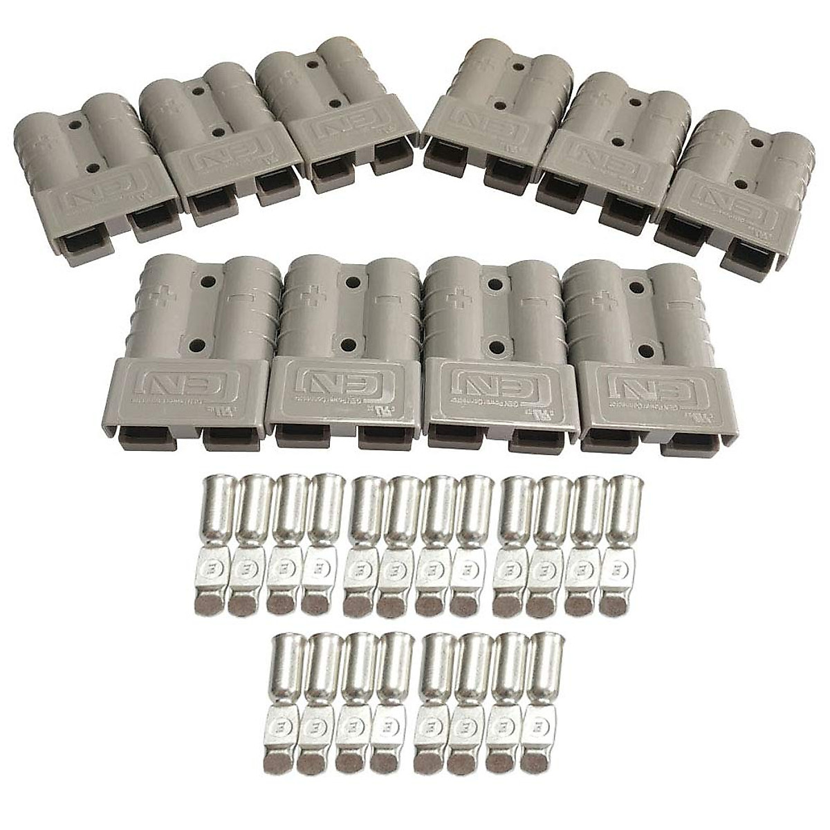 Sunshine 50 Amp Grey Din Connector Battery Charger with 8AWG Silver Plated Copper Terminals