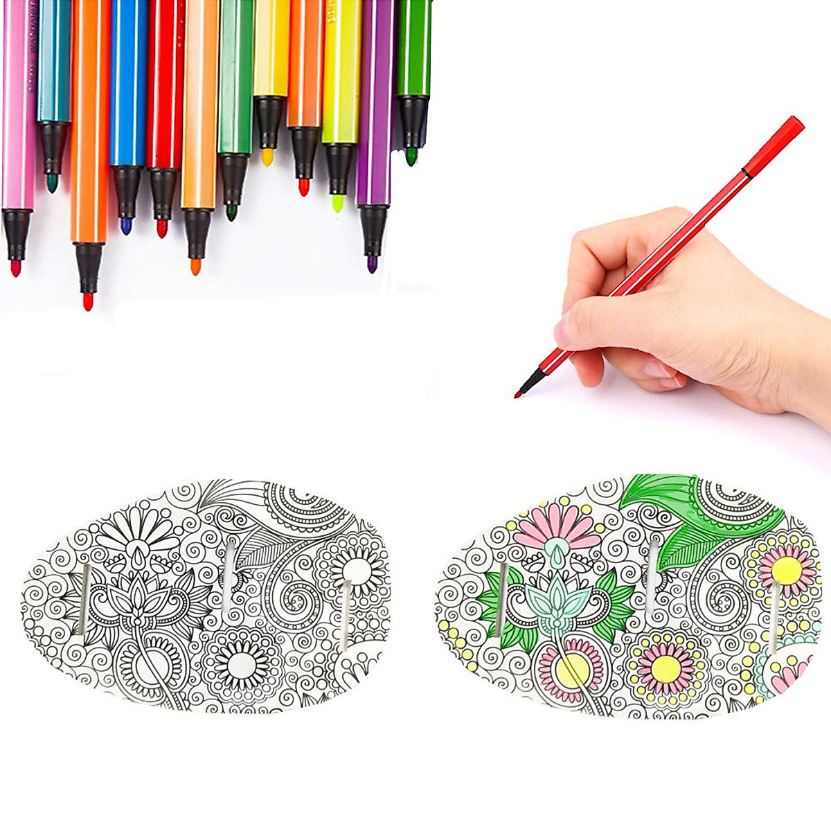 DDMY 6 Pack 3D Coloring Puzzle Set, Art Coloring Painting Puzzle for Kids Age 7 8 9 10 11 12, Fun Creative DIY Toys for Girls Boys