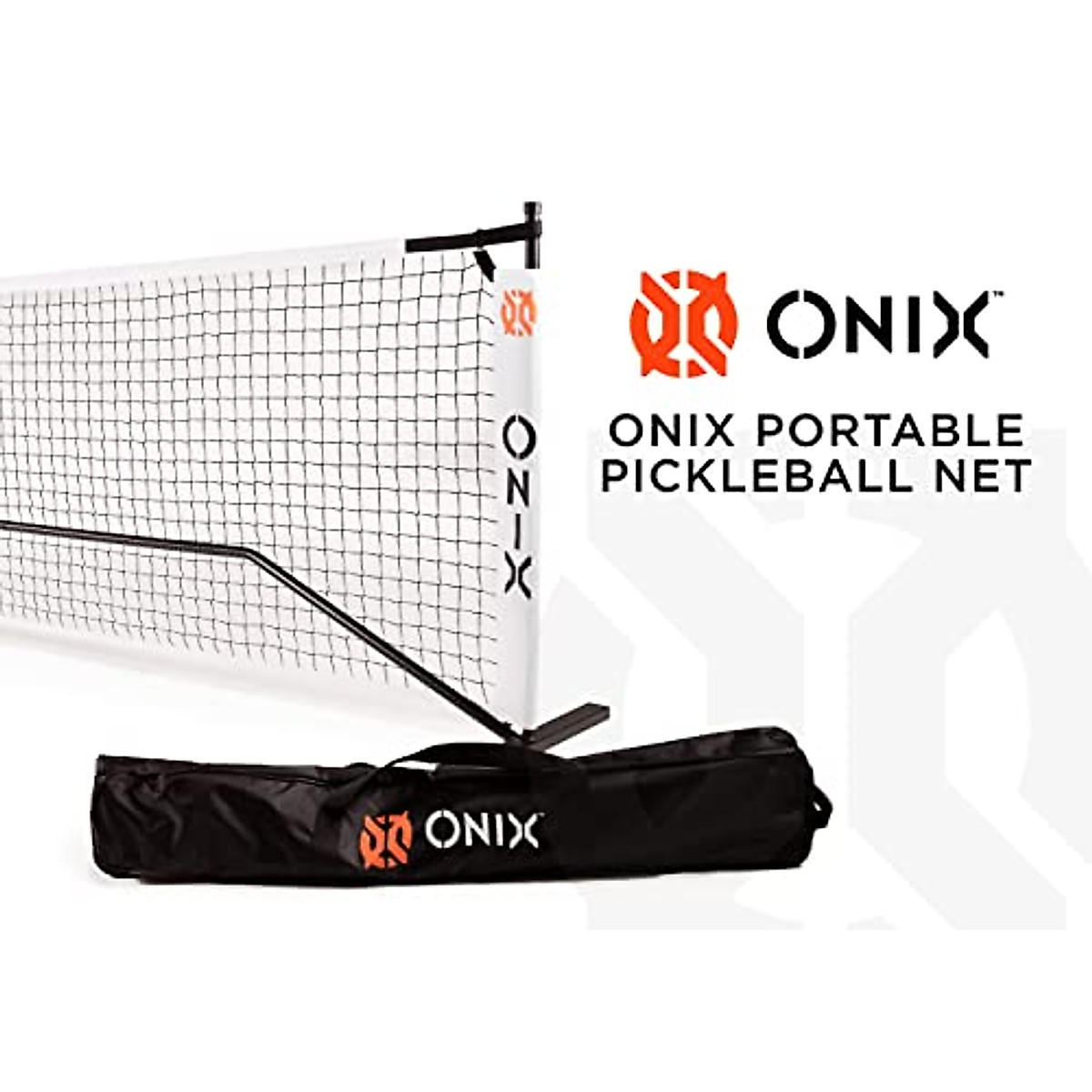 Onix Pickleball 2-in-1 Regulation-Size Portable Net and Practice Net Set Includes Carrying Case with Wheels