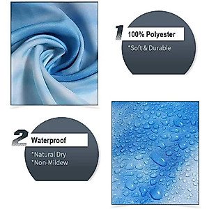 African American Woman Shower Curtains for Bathroom, 4PCS Bathroom Sets Include 1 Fabric Shower Curtain, 2 Non-Slip Bathroom Rugs and 1 Toilet Lid Cover, Black Girl Bathroom Decor