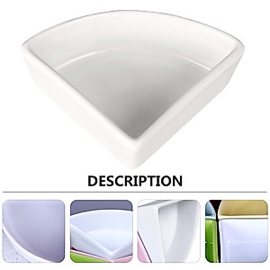 1pc Hamster Feeding Bowl Triangle Hamster Drinking Bowl Food Bowl Hamster Food Feeder Pet Supplies Hamster Bowl Ceramics Bowl Feeding Basin