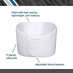 BodyMed Sure-Fit™ Two-Pull Lumbosacral Support, White, Regular – Lower Back Stabilizer – Secure Lumbar Wrap to Support & Stabilize Core Muscles – All-Day Support at Home, in The Office, & Gym