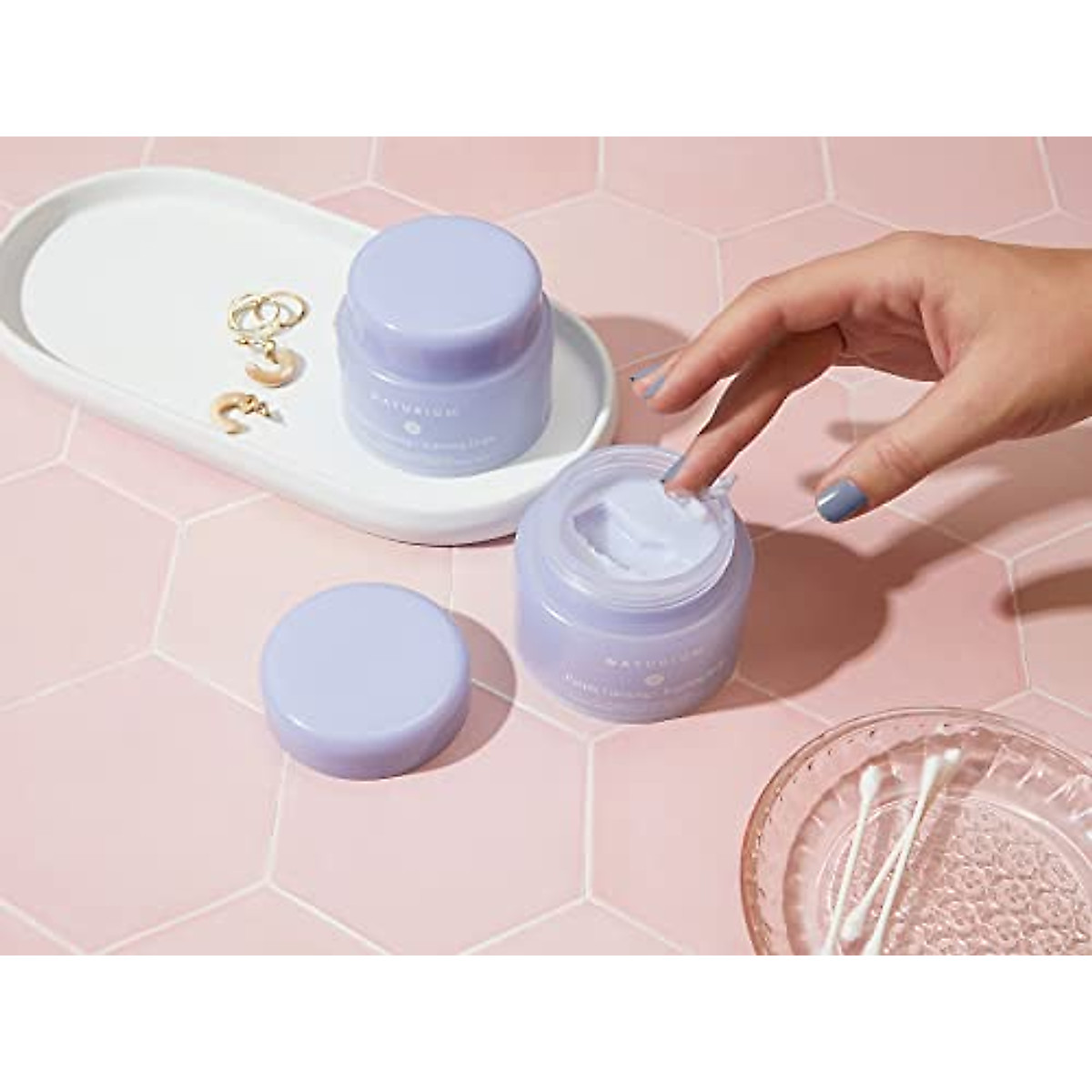 Naturium Ultimate Double Cleanse Set, Purple Ginseng Cleansing Balm & Niacinamide Cleansing Gelee 3%