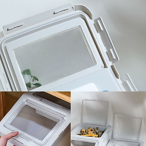 Saim Transparent Dog Food Storage Container Lid - Front Lid & Snack Warehouse Lid for 2020 Airtight Food Storage Container