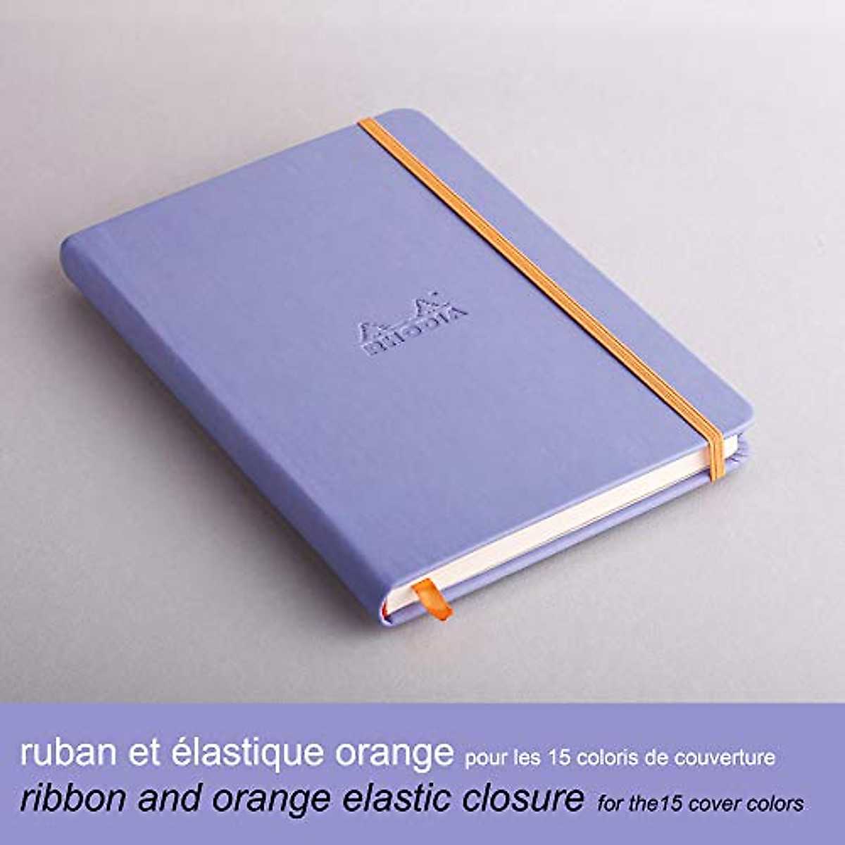 Rhodia Rhodiarama Webnotebook - Lined 96 sheets - 5 1/2 x 8 1/4 - Iris Cover (118749C)