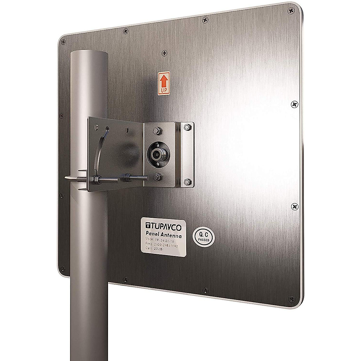 Tupavco TP544 WiFi Panel Antenna (5GHz) (22dBi) Outdoor Directional (4900-5850 MHz) Wireless Network Signal (Pole Mast Mount) Weatherproof High-Gain Long Distance Range (N-Female Connector)