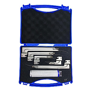 Warp United Veterinary SMT-II Laryngoscope Set with 5 Blades 75-210 mm for Animals