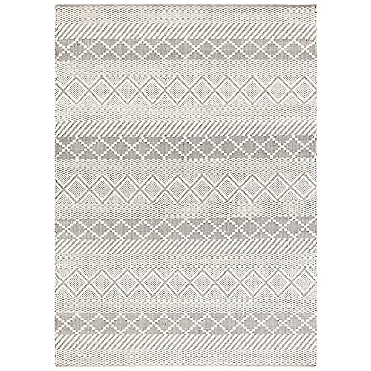 SAFAVIEH Natura Collection 6' x 9' Ivory NAT854A Handmade Moroccan Boho Tribal Wool Area Rug