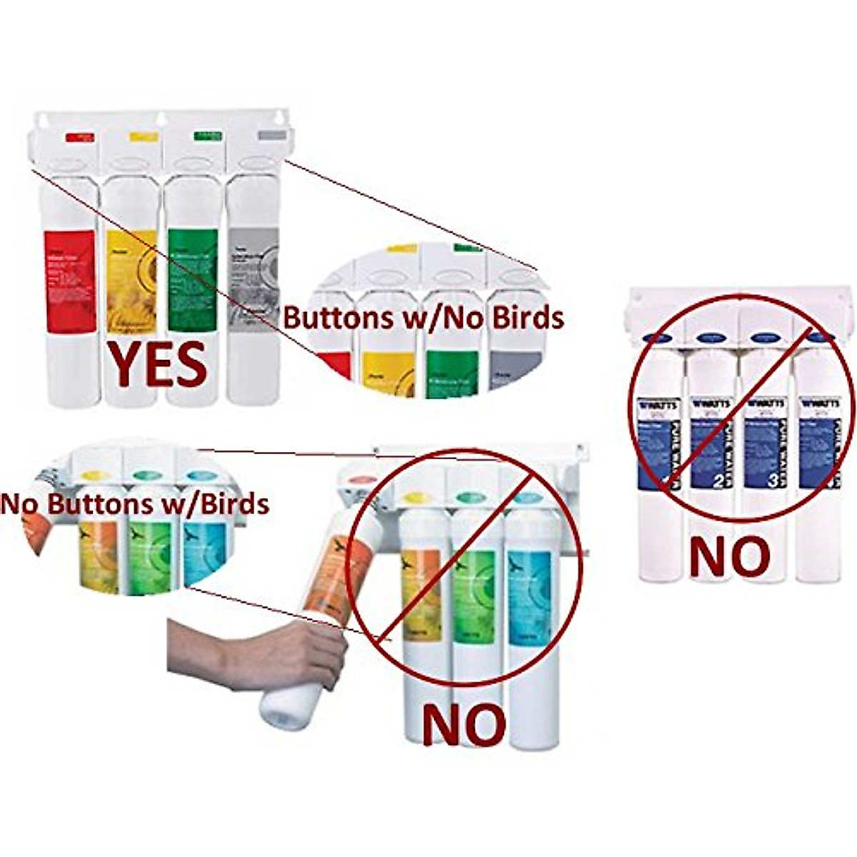 Watts Premier W-2R-2Y-1B-1G Ro Pure Replacement Filter Plus Membrane, 6-pack