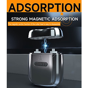 Powerful High Speed Storm Shaver: 2023 Upgraded Electric Travel Razor Shaver (Silver)