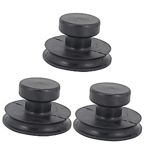 Milisten 3pcs Suction Bowl Handle for Singing Bowl Portable Suction Handle Meditation Ring Cushion Singing Bowl Supply Buddha Sound Bowl Lifting Handle Ring Gasket Sucker Rubber