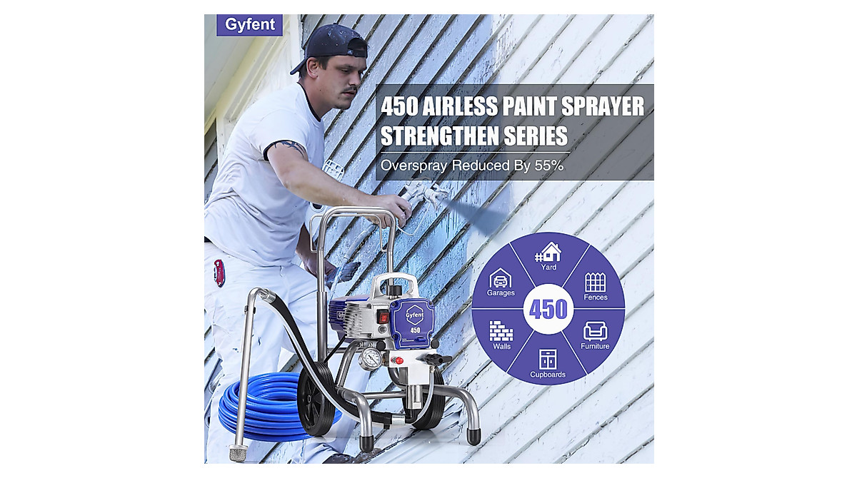 Gyfent 450 Airless Paint Sprayer - Efficient & Easy to Use