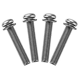 Wall Mounting Screws Bolts for Samsung TV - M8 x 43mm with Thread Pitch 1.25mm, Solid Screw Bolt Hardware for Mounting Samsung TV, TV Mounting Bolts Work with Samsung 50” 55" 65" 75" 6, 7, 8 Series TV