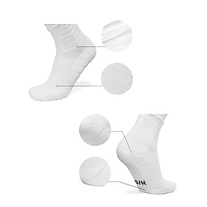 QEES Football Socks,White Soccer Socks,Scrunch Socks Football,Long Football Gear Athletic Socks For Adults Men Women.Football Accessories .Large