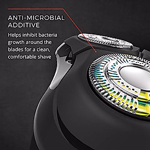 Remington Virtually Indestructible Rotary Shaver 5100, Electric Razor for Men, 100% Waterproof Design, Yellow