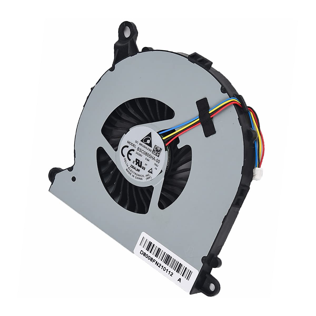 Replacement CPU Fan for Intel NUC8 NUC8i7BEH NUC8i5BEH NUC8i5BEK NUC8i3BEH Series Mini PC, Replacement Intel NUC8 Cooling Fan P/N: BSC0805HA-00 D8008FN210613 5V 0.6A