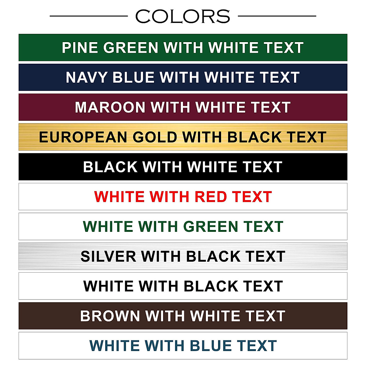 Providence Engraving Personalized Desk Name Plates - Custom Office Wall or Desk Name Plates With Aluminum Holder With Two Lines of Laser Engraved Text, 2" x 8"