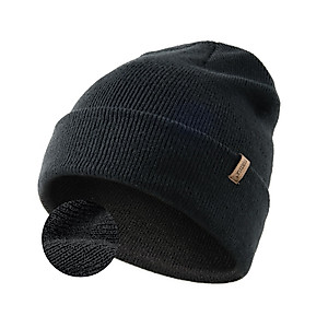 FURTALK Beanie for Men Women Cuffed Thick Knitted Unisex Winter Hat Beanies Skull Cap