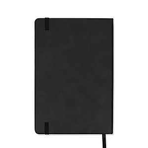 Silvine A5 Executive Soft Feel Notebook Black. 160 Pages (80 Sheets) Ruled with 5mm Squares. Ref 197X (148 x 212mm)