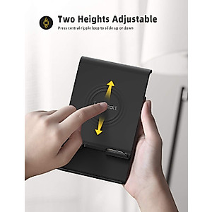 Lamicall Adjustable Tablet Stand Holder - Foldable Desktop Stand Charging Dock for Desk Compatible with iPad Air Mini Pro 9.7,12.9, Phone 12 Mini 11 XS Max XR X Plus S10 S9 S8 Smartphones (4-13”)