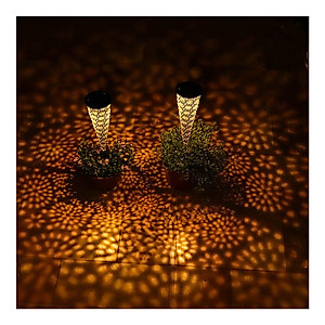 ZHANGYUEFEIFZ Solar Garden Lights Solar Garden Lamp Ground Plug Lamp Home Garden Courtyard Landscape Lawn Outdoor Waterproof Led Photosensitive Grass Plug Atmosphere Lamp