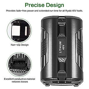 Futurebatt [2-Pack] High Output 6.0 Ah! 40 Volt Replacement Battery for RYOBI 40V Power Tools OP4026 OP40201 OP4030 OP4040 OP4050 OP4060 for RYOBI 40V Batteries