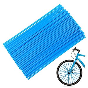 Veemoon 75 Pcs Rim Protector Exercise Accessories Spoke Protector Black Accent Decor Wheel Spoke Covers Drz400sm Accessories Rim Guard Blue Spoke Skins Spokes for Universal Bike Motorcycle