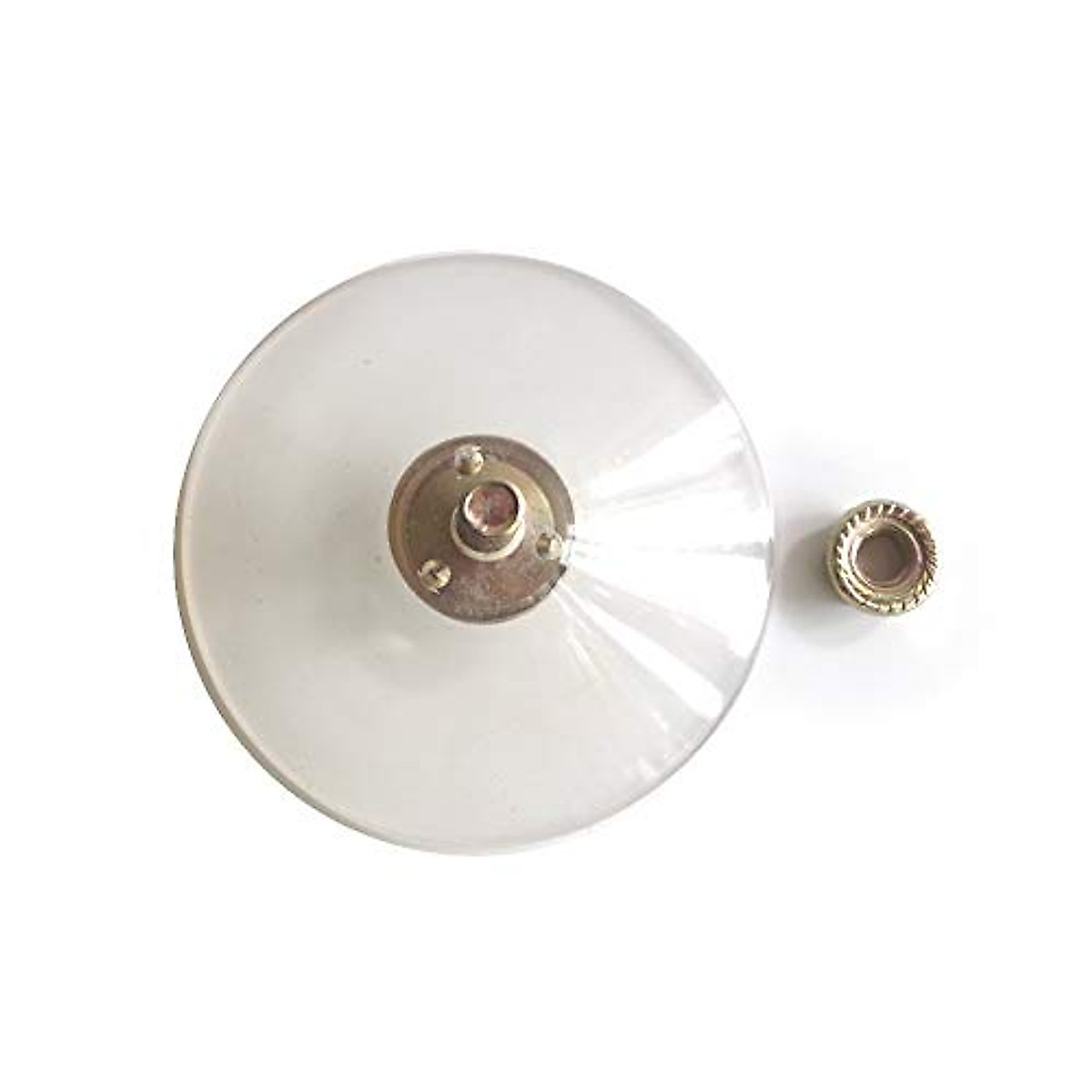 DANXQ 3.3" M8 Large High Transparency Long Screw Thread Strong Glass Suction Cup with Lock Nut,4 Piece/Pack