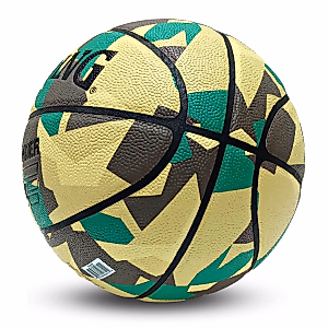 Spalding Commander Poly Series, Premium Rubber Indoor and Outdoor Basketball, Size 7