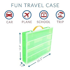 Life Made Better Beyblade Green Case, Battle Box For Kids, Compatible With Beyblades, 17 Compartment Playset Organizer (Green)