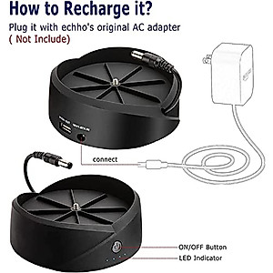 Battery Base for Echo 3 & Echo Plus 2 Make Them Portable Not Include The Speaker or Charge Cord ( Upgrade Version)