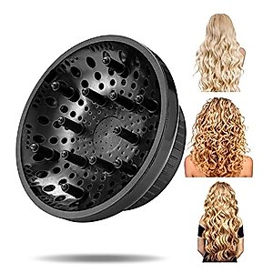 Hair Diffuser, Diffuser Attachment for Hair Dryer, Hair Diffuser For Curly Hair, Diffuser Hair Dryer, Universal Blow Dryer Defuzzer 1.4-2.4'' Nozzle, Anniversary Birthday Gifts for Women Her