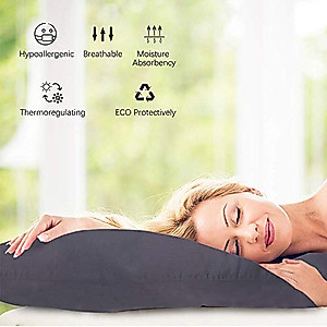 Cotton Star 100% Organic Cotton 600 Thread Count Pillowcases Premium Ivory Cotton Pillowcases, Body Pillowcase Pillow Covers, 20 x 72 inch (Body Pillow Case - 20" x 72", Ivory)