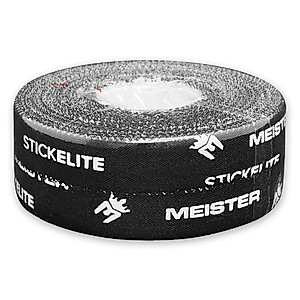 Meister StickElite Professional Porous Athletic Tape for Fingers & Toes - 15yd x 1/2" - Black - 2 Rolls