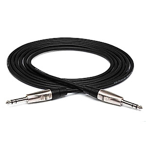 HOSA HSS-005 REAN 1/4" TRS to REAN 1/4" TRS Pro Balanced Interconnect, 5 Feet