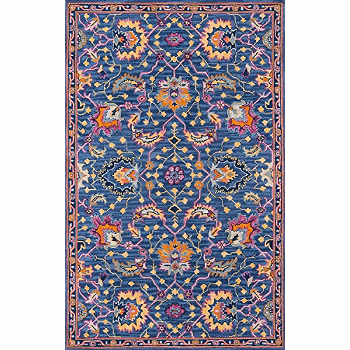Momeni Ibiza Wool Area Rug 2' X 3' Blue