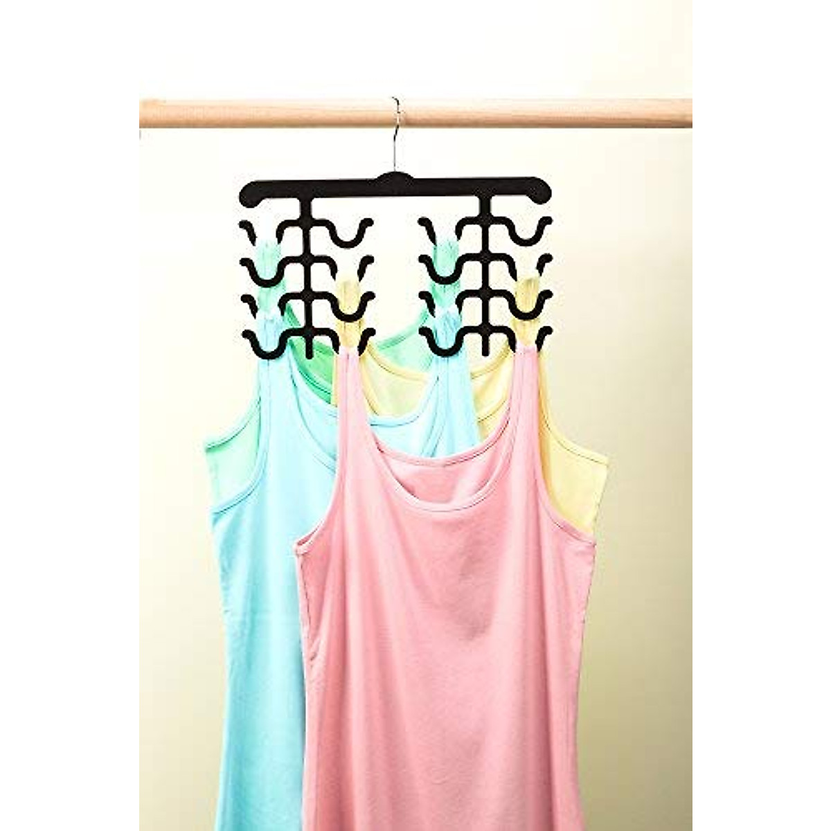 The Paragon Cami Hanger - Non-Slip Closet Organizer for Tank Tops, Sports Bras, Bathing Suits, Belts, Accessories; Keep Essentials Wrinkle-Free and Organized