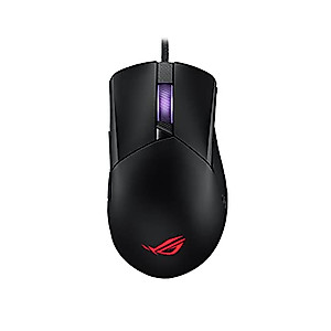 ASUS ROG Gladius III Wired Gaming Mouse | Tuned 19,000 DPI Sensor, Hot Swappable Push-Fit II Switches, Ergo Shape, ROG Omni Mouse Feet, ROG Paracord and Aura Sync RGB Lighting